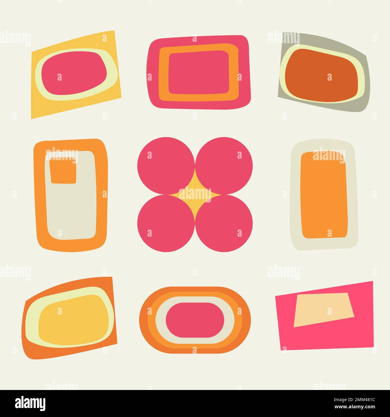 Colorful trapezoid Stock Vector Images - Alamy