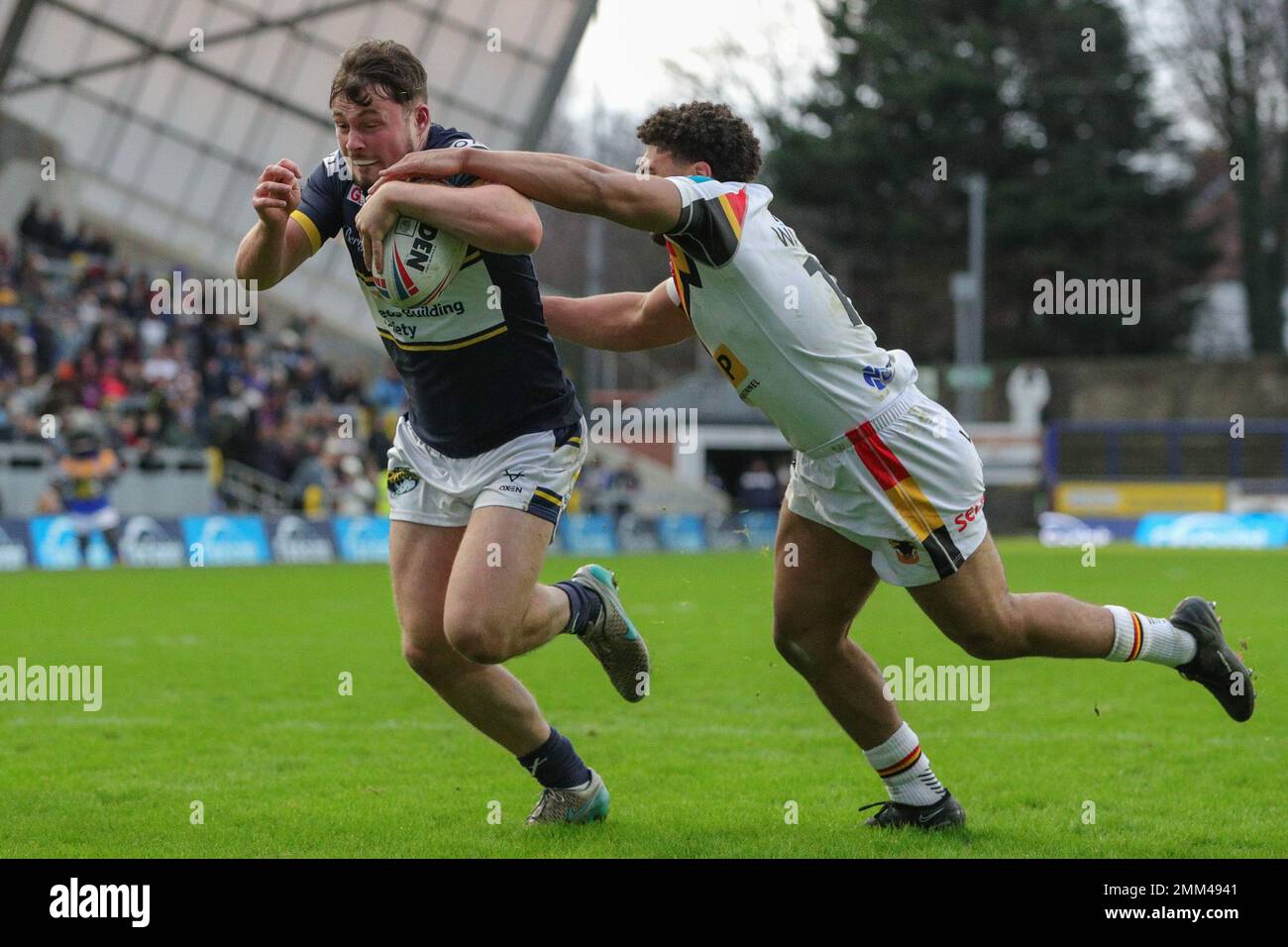 Joe Gibbons #33 of Leeds Rhinos in action during the Rugby League Pre ...