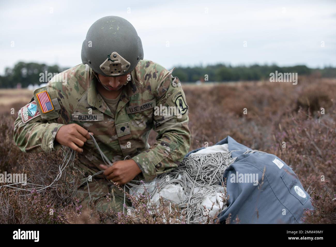 U.S. Army Spc. Jeffry Guzman, assigned to Charlie Company, 143rd ...