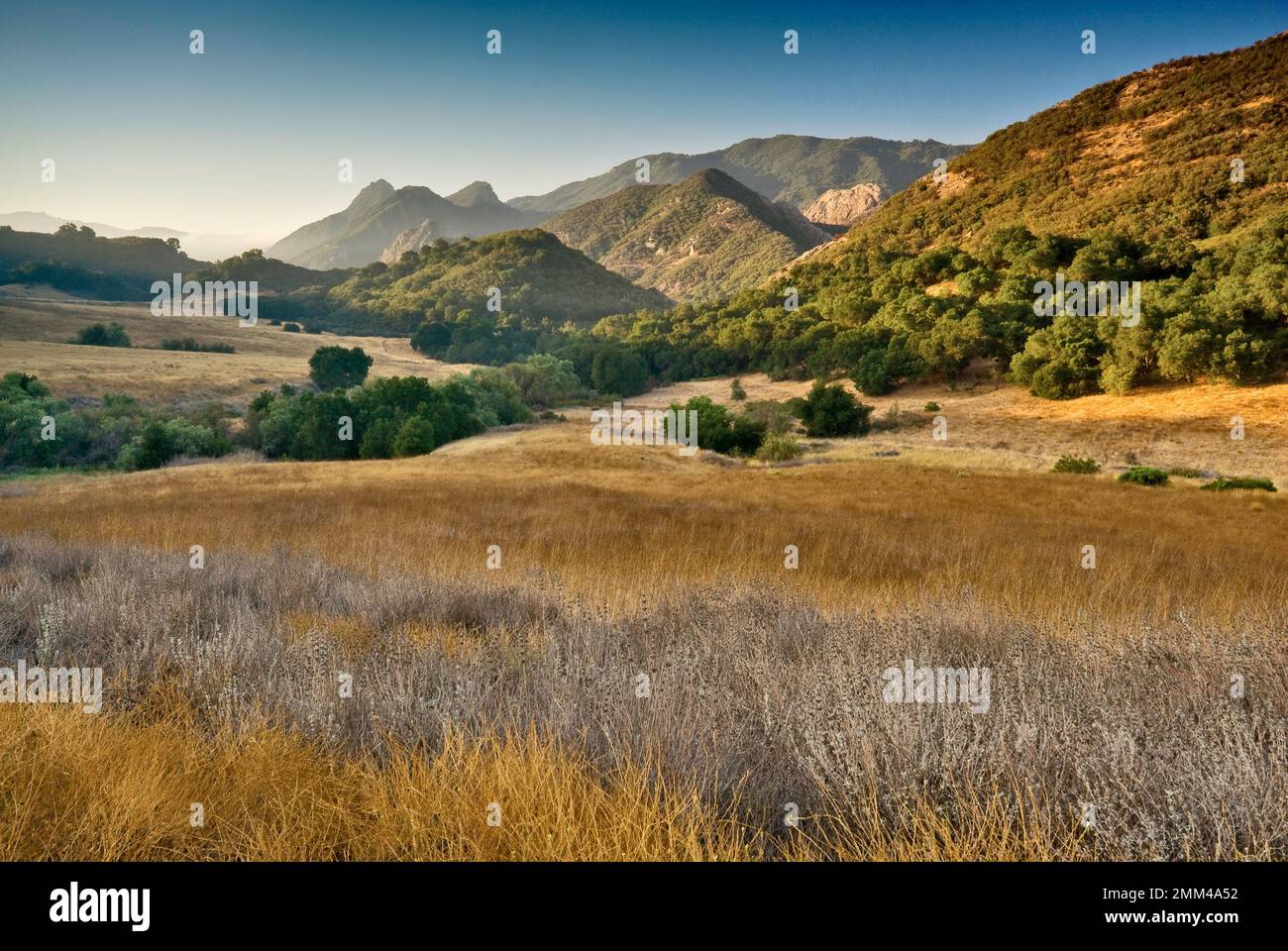 Malibu Creek State Park, view from Mulholland Highway in Santa Monica ...