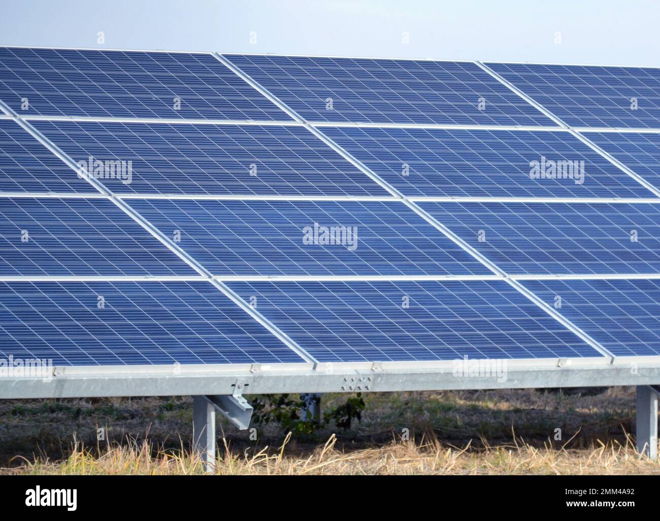 Large Solar Panels Solar Power Plants. Green energy power. Solar power ...