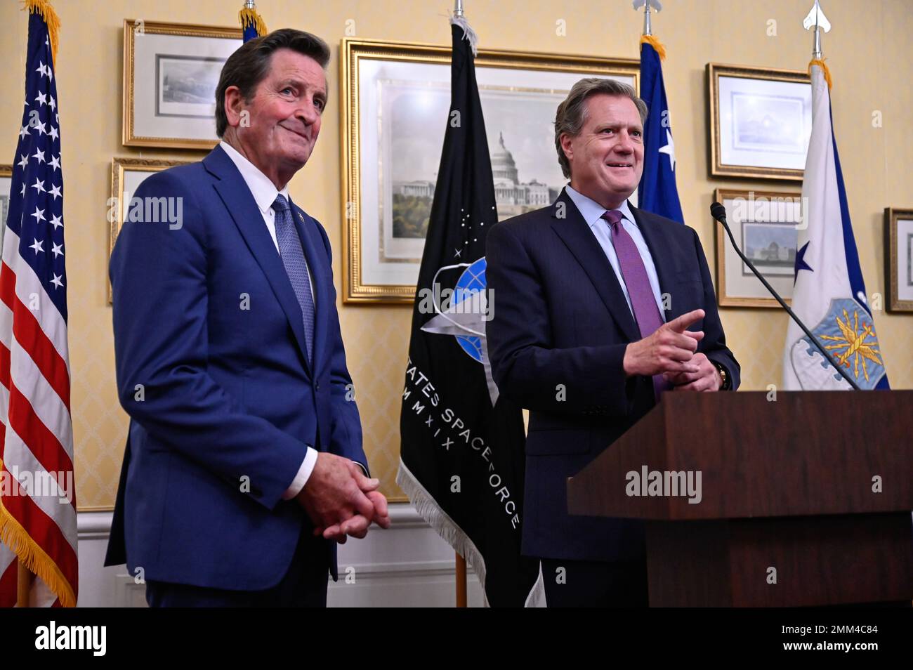 Rep. Mike Turner makes remarks during the Air Force’s 75th birthday ...