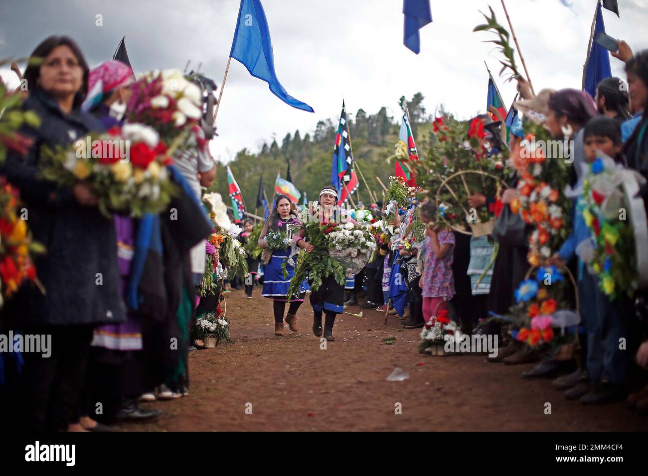 Family and friends of Camilo Catrillanca, a Mapuche indigenous youth ...