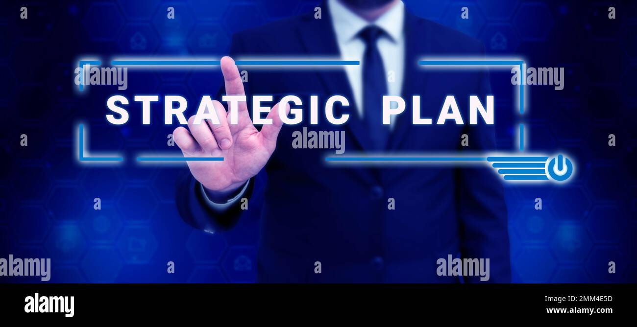 Inspiration showing sign Strategic Plan. Business approach A process of ...