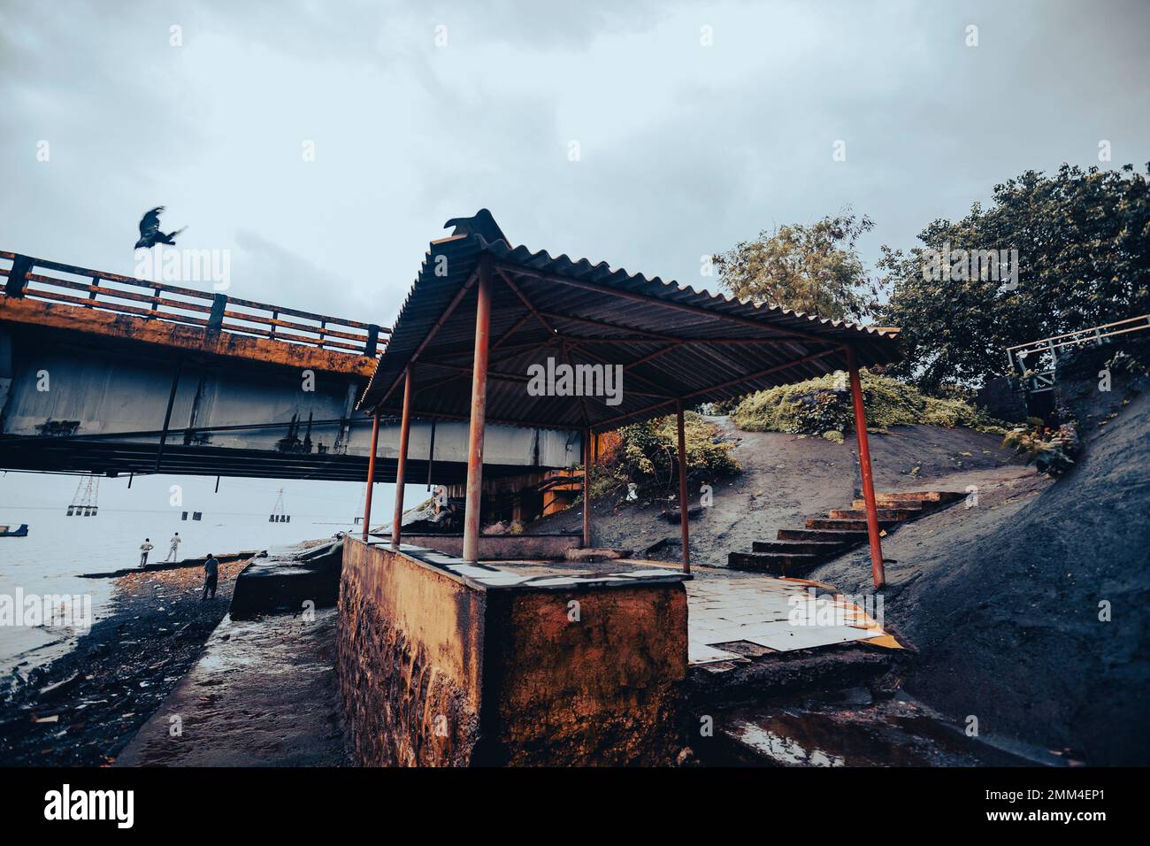 Life under a flyover in Navi Mumbai Stock Photo - Alamy