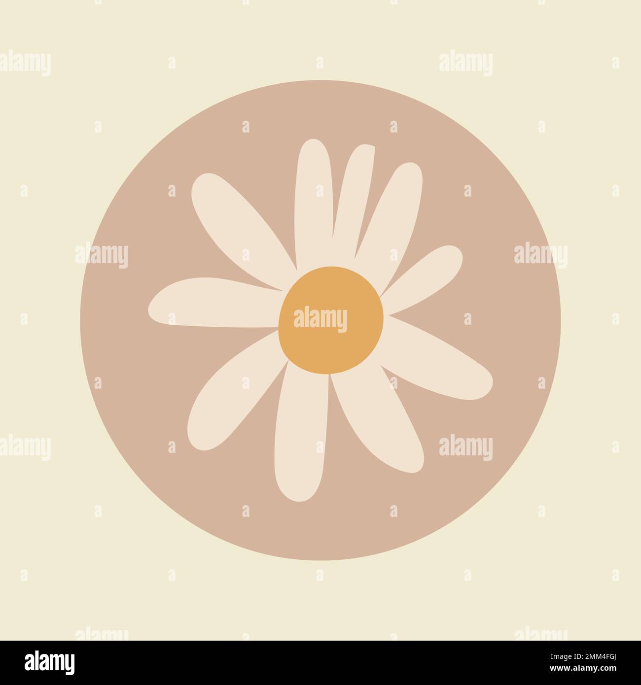 Nature Instagram highlight cover, flower doodle in earth tone design ...