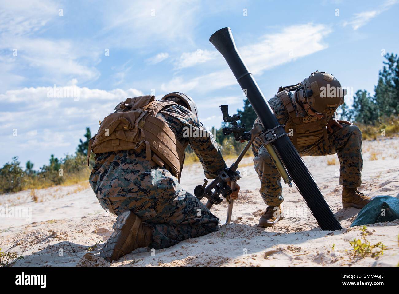 U.S. Marines with 1st Battalion 6th Marine Regiment, 2d Marine Division ...