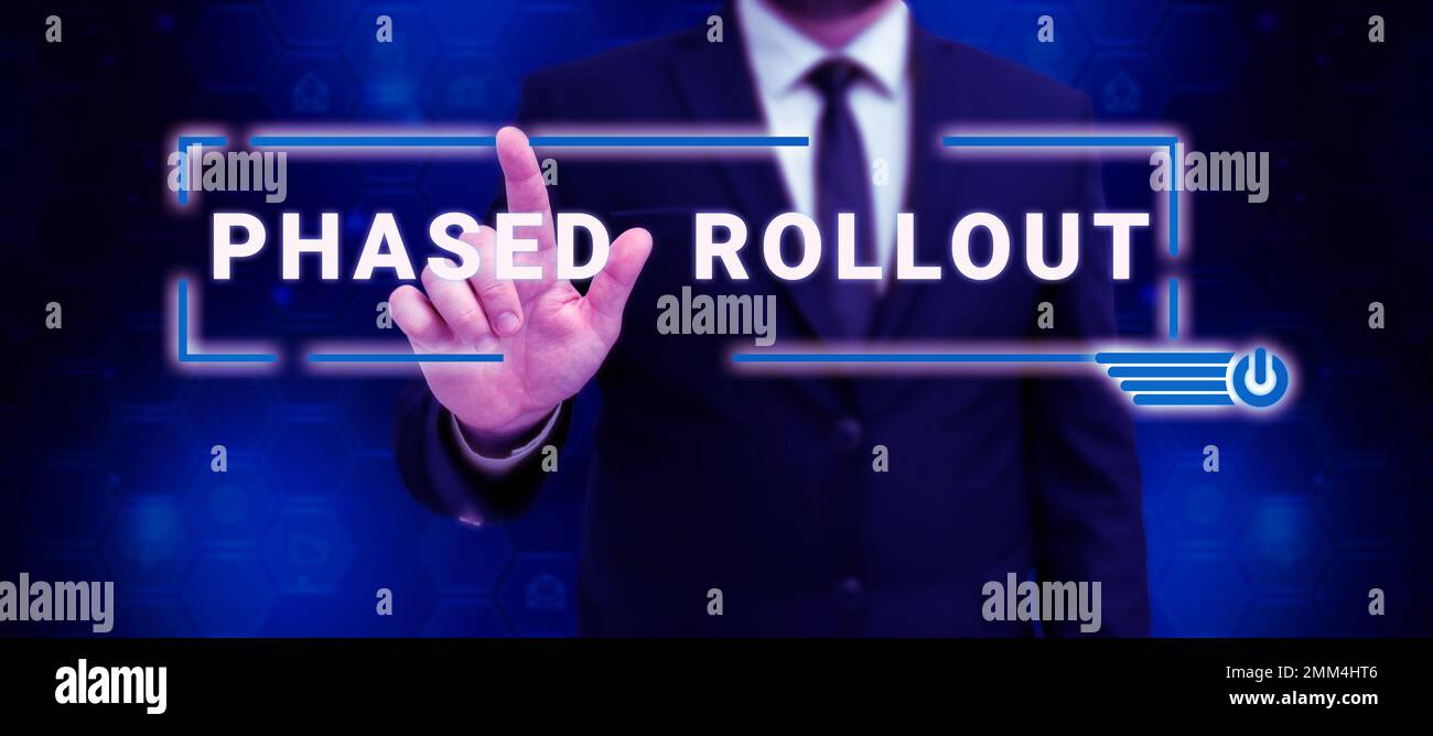 Conceptual caption Phased Rollout. Concept meaning the practice of prescription drug preparation ...