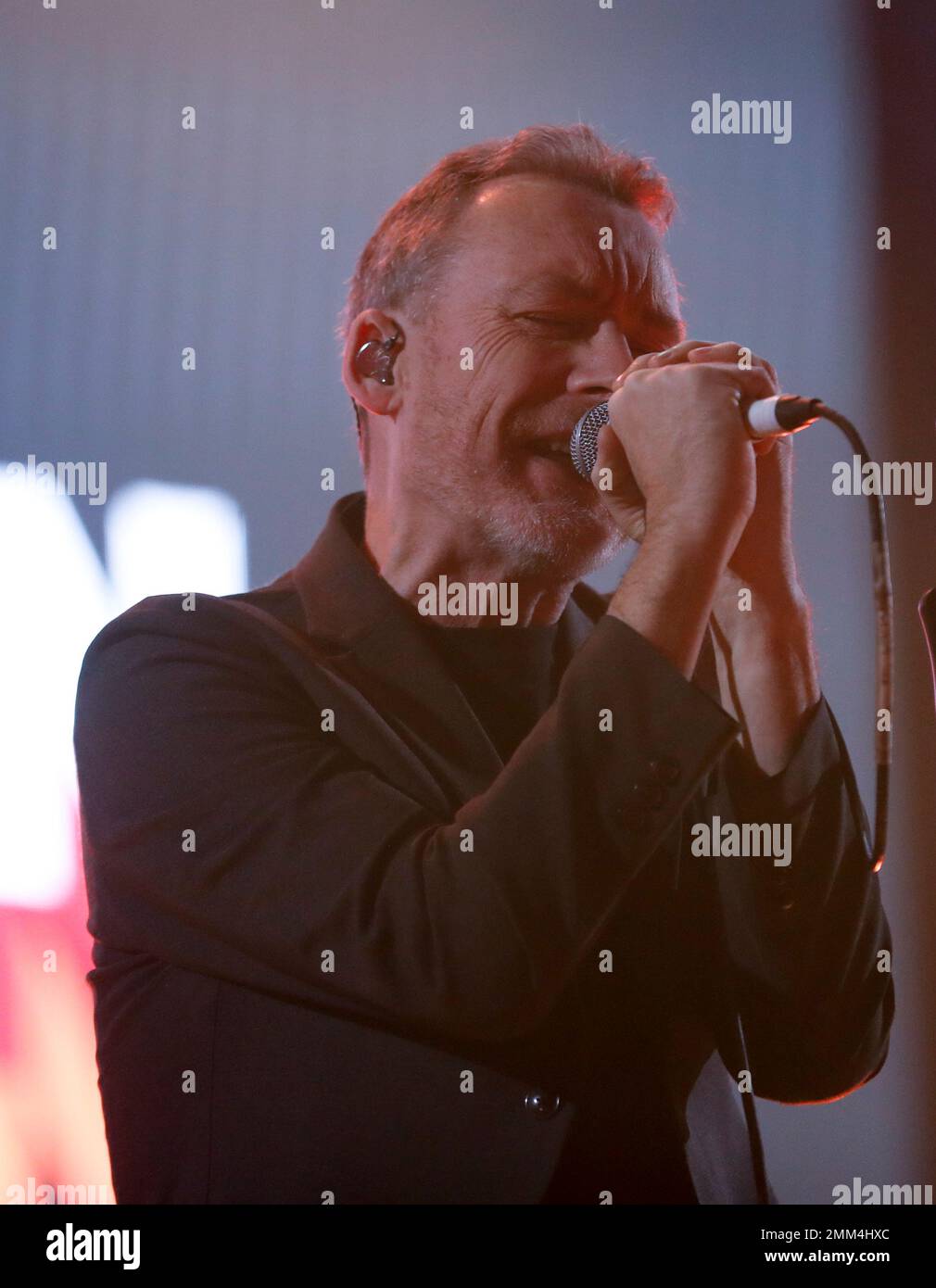 Jim Reid, lead singer of Jesus and Mary Chain, performs during the ...