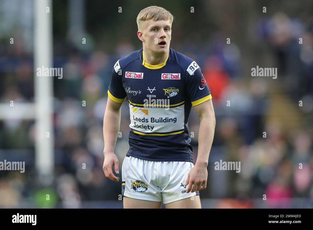 Alfie Edgell #34 of Leeds Rhinos during the Rugby League Pre Season ...