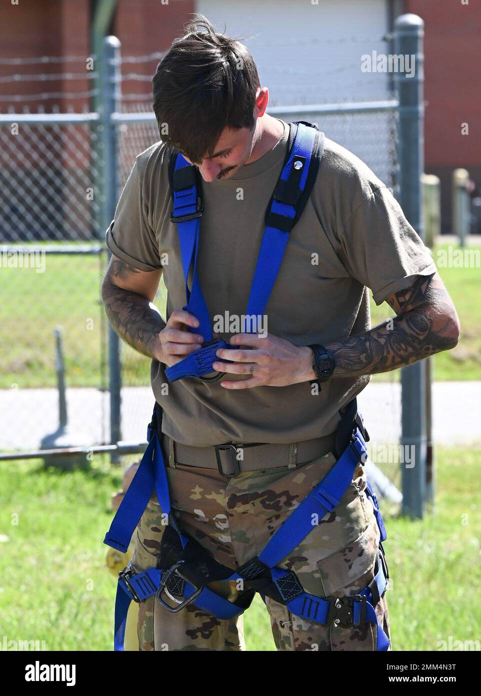 A Georgia Air National Guard firefighter from the 165th Civil ...