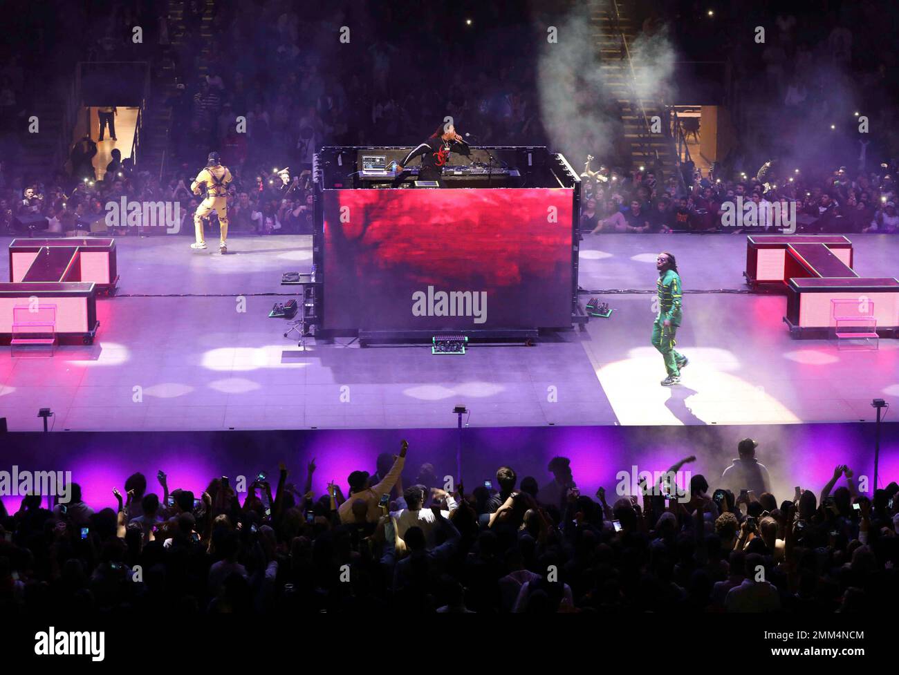 Takeoff, Quavo and Offset with Migos perform during the Aubrey & the ...