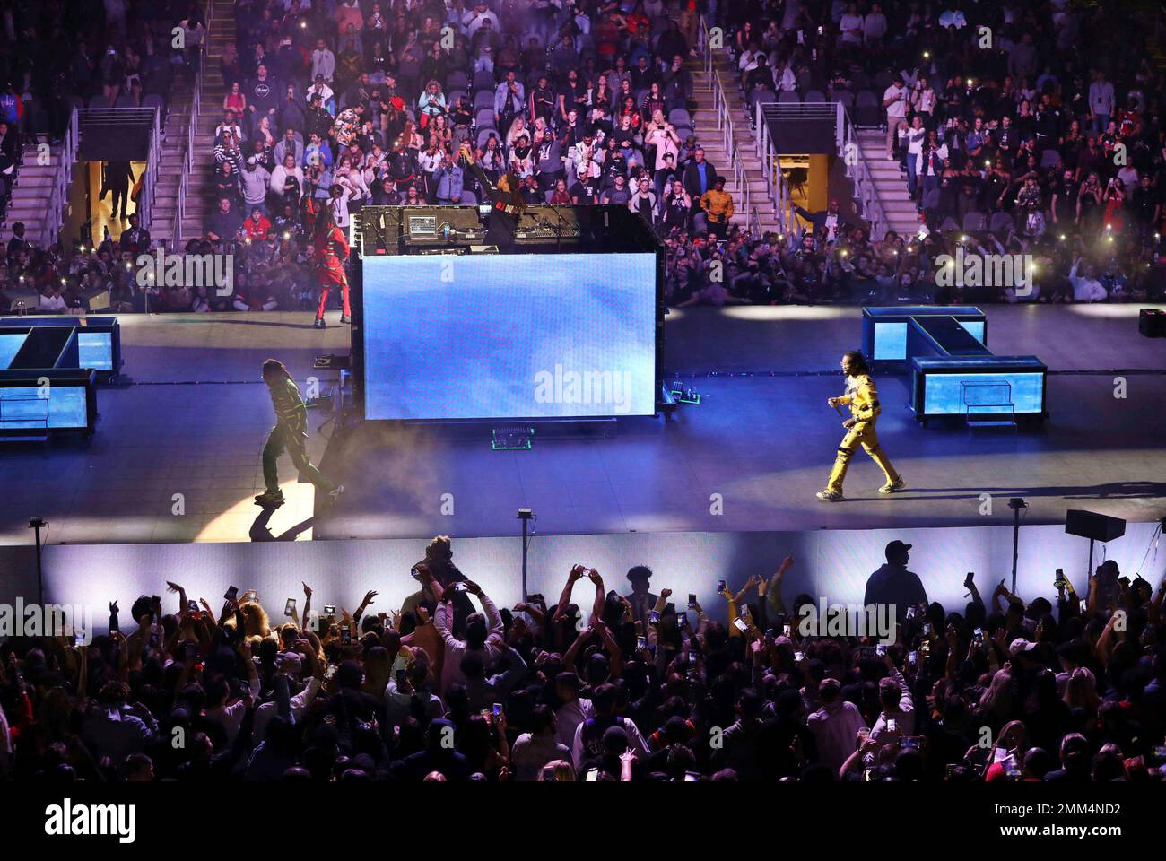 Takeoff, Quavo and Offset with Migos perform during the Aubrey & the ...