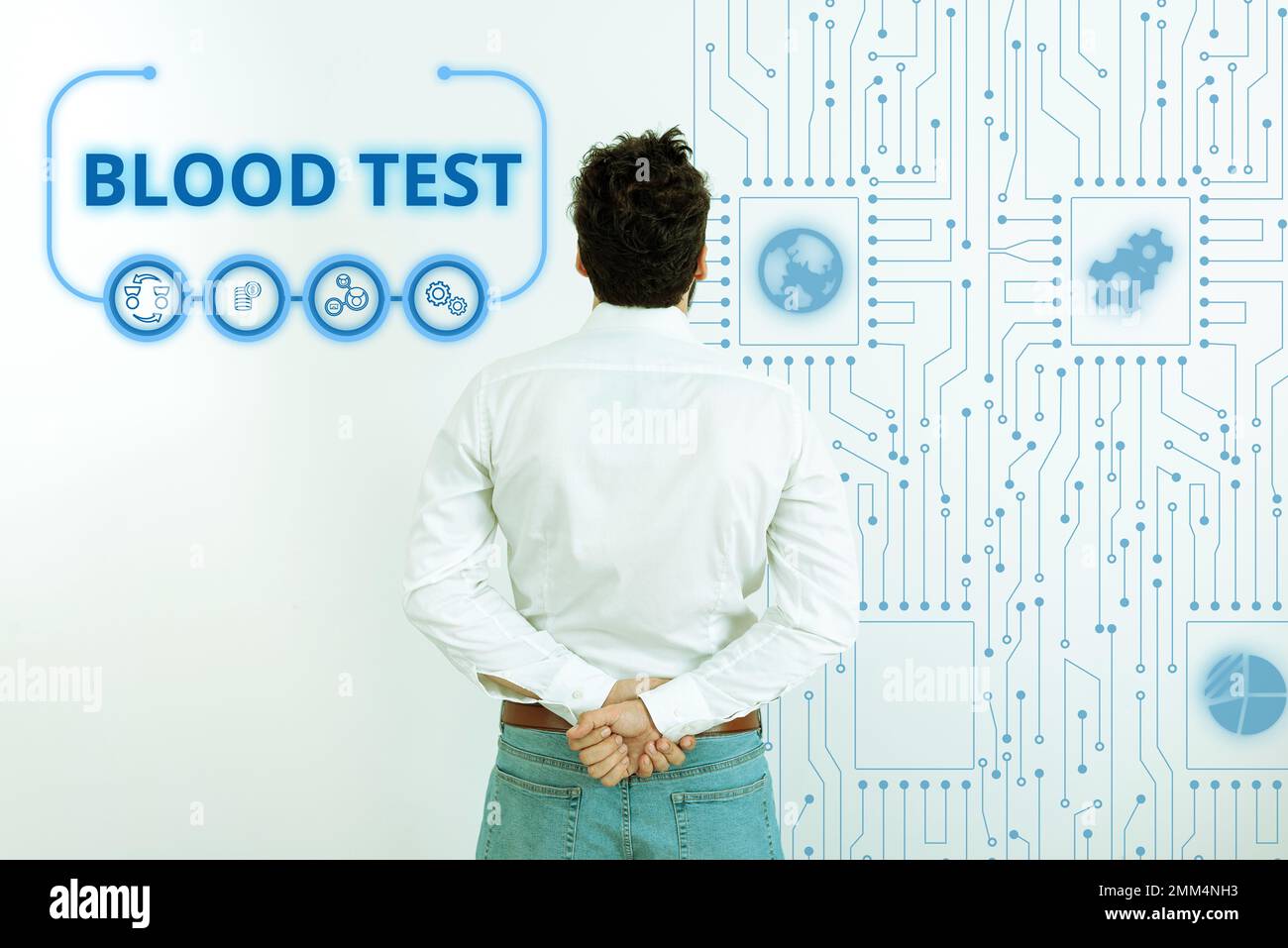 Conceptual display Blood Test. Internet Concept Extracted blood sample ...