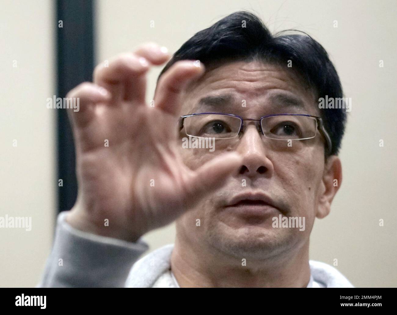 RIZIN Fighting Federation chairman Nobuyuki Sakakibara speaks on the ...