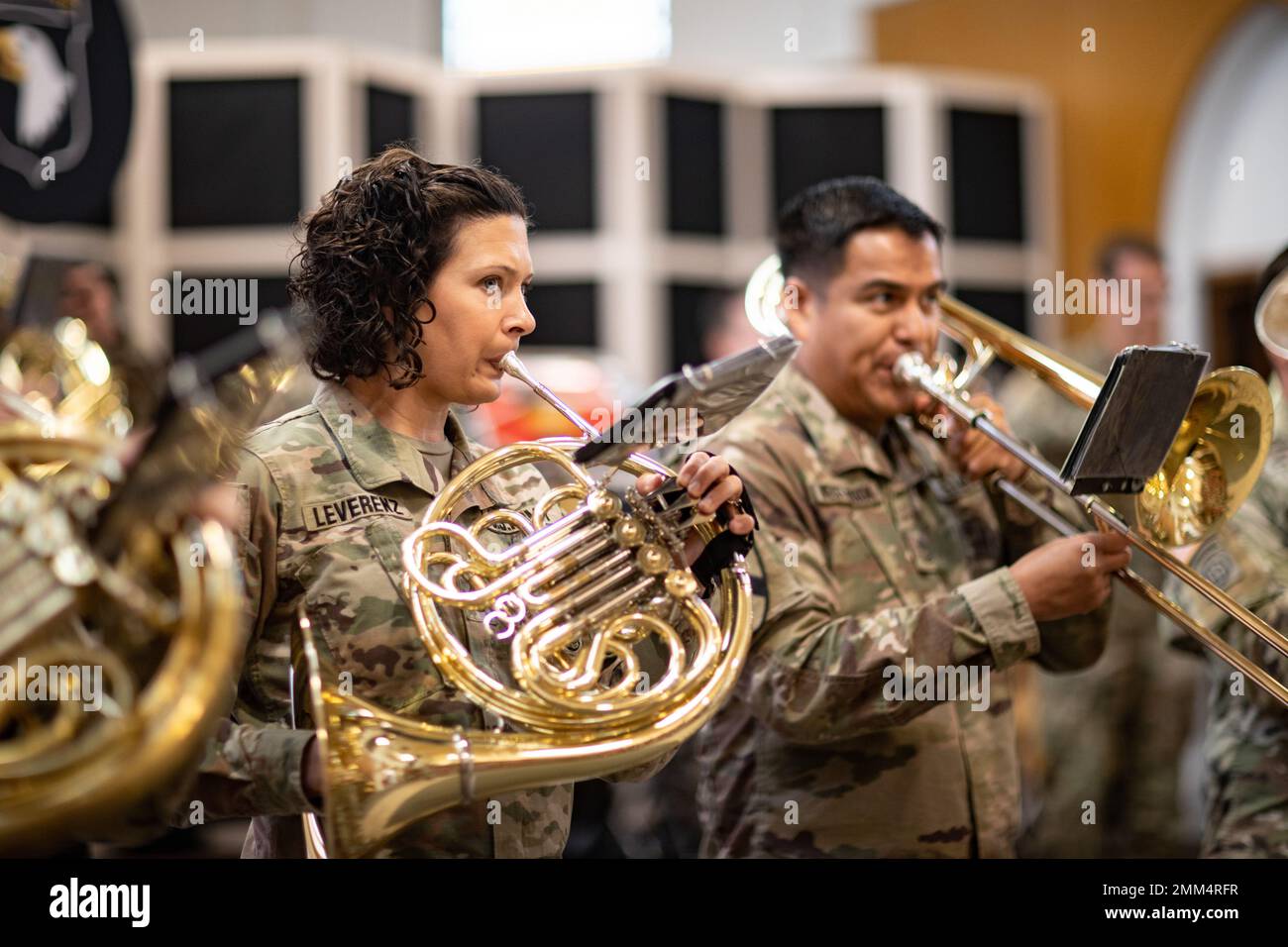U.S. Army Sgt. 1st Class Anna Leverenz and Sgt. 1st Class Ryan ...