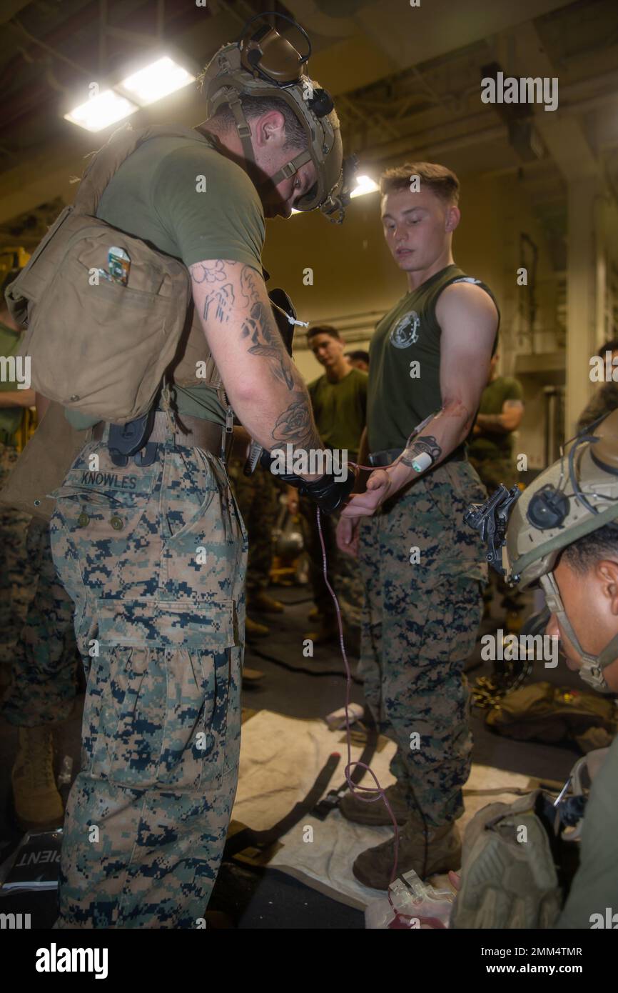 U.S. Navy hospital corpsman 3rd class Gavin Knowles, a platoon corpsmen ...