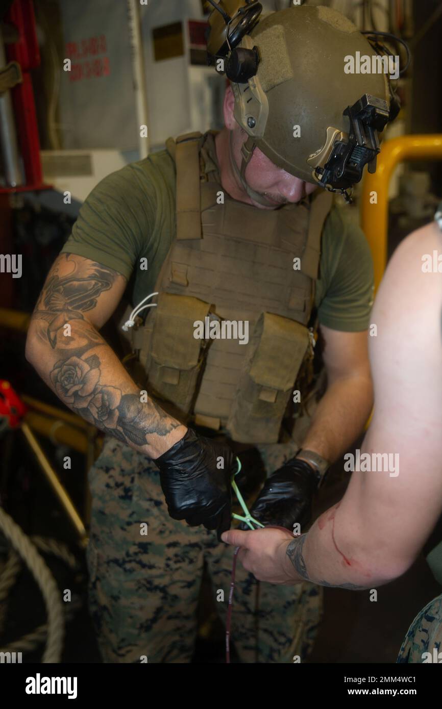 U.S. Navy hospital corpsman 3rd class Gavin Knowles, a platoon corpsmen ...