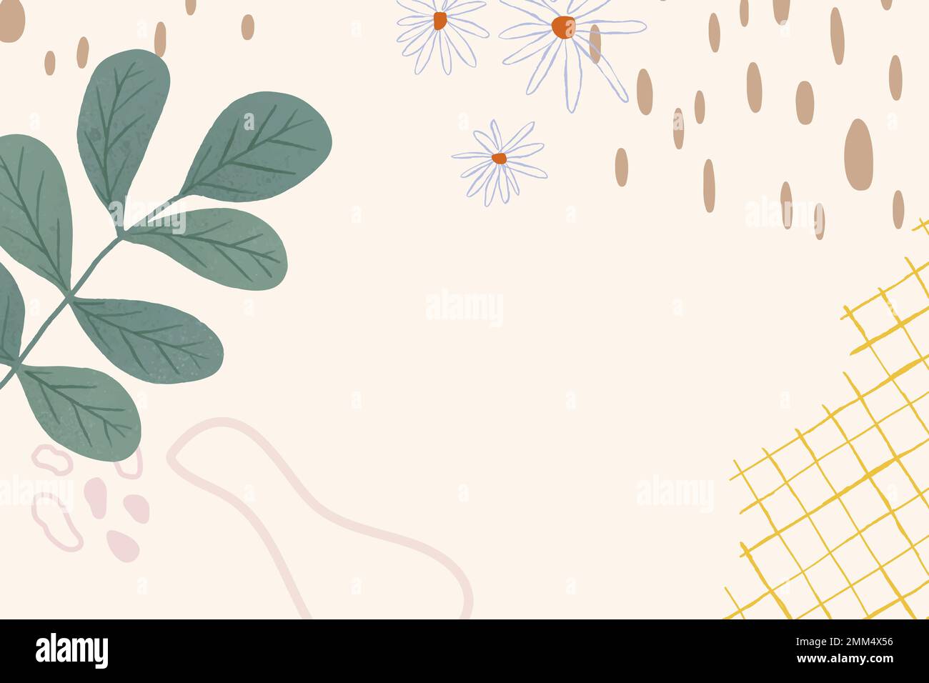 Flower Memphis line art abstract background vector Stock Vector Image ...