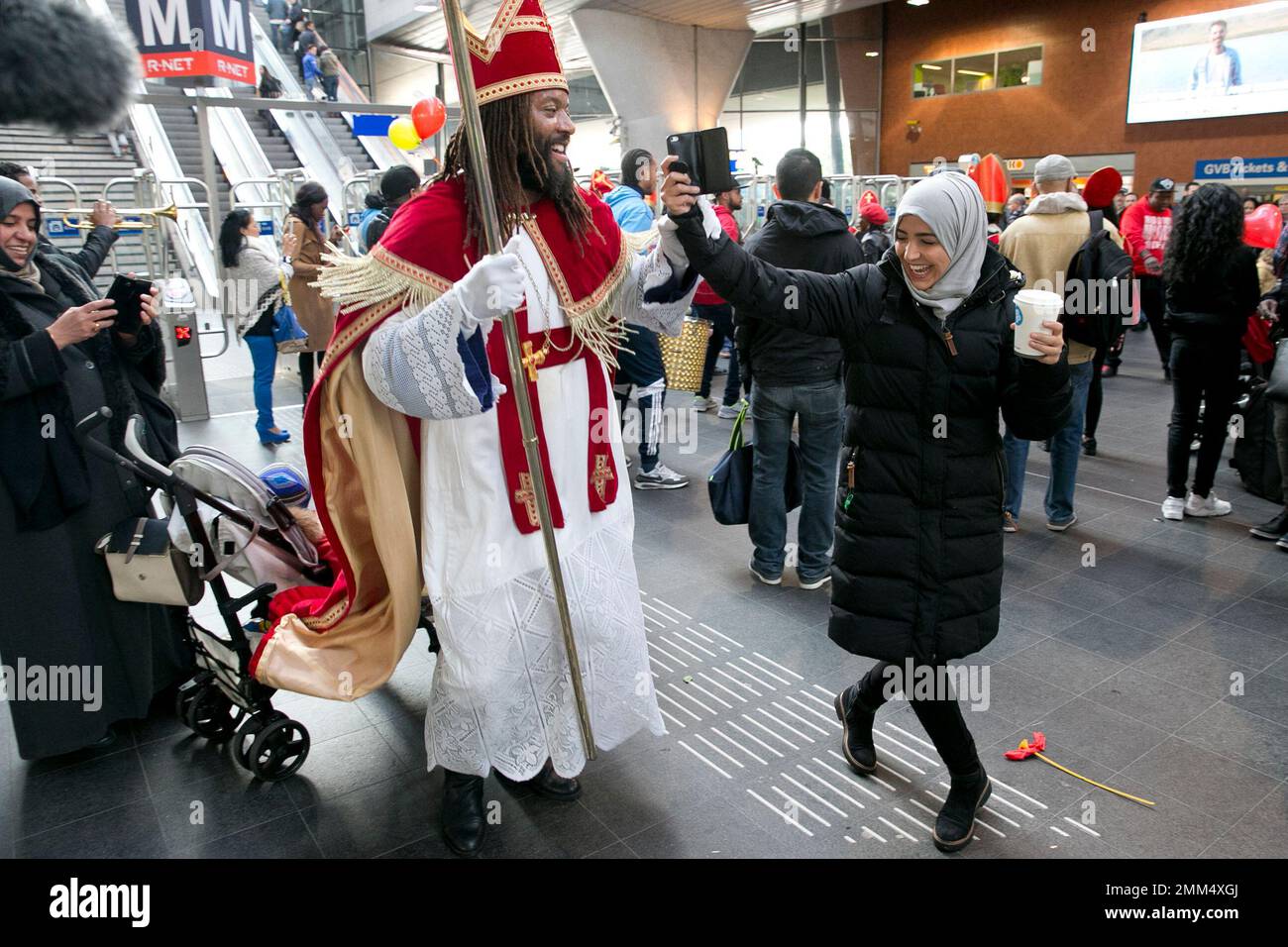 In this Saturday Nov. 5, 2016, file photo, Sinterklaas, the Dutch ...