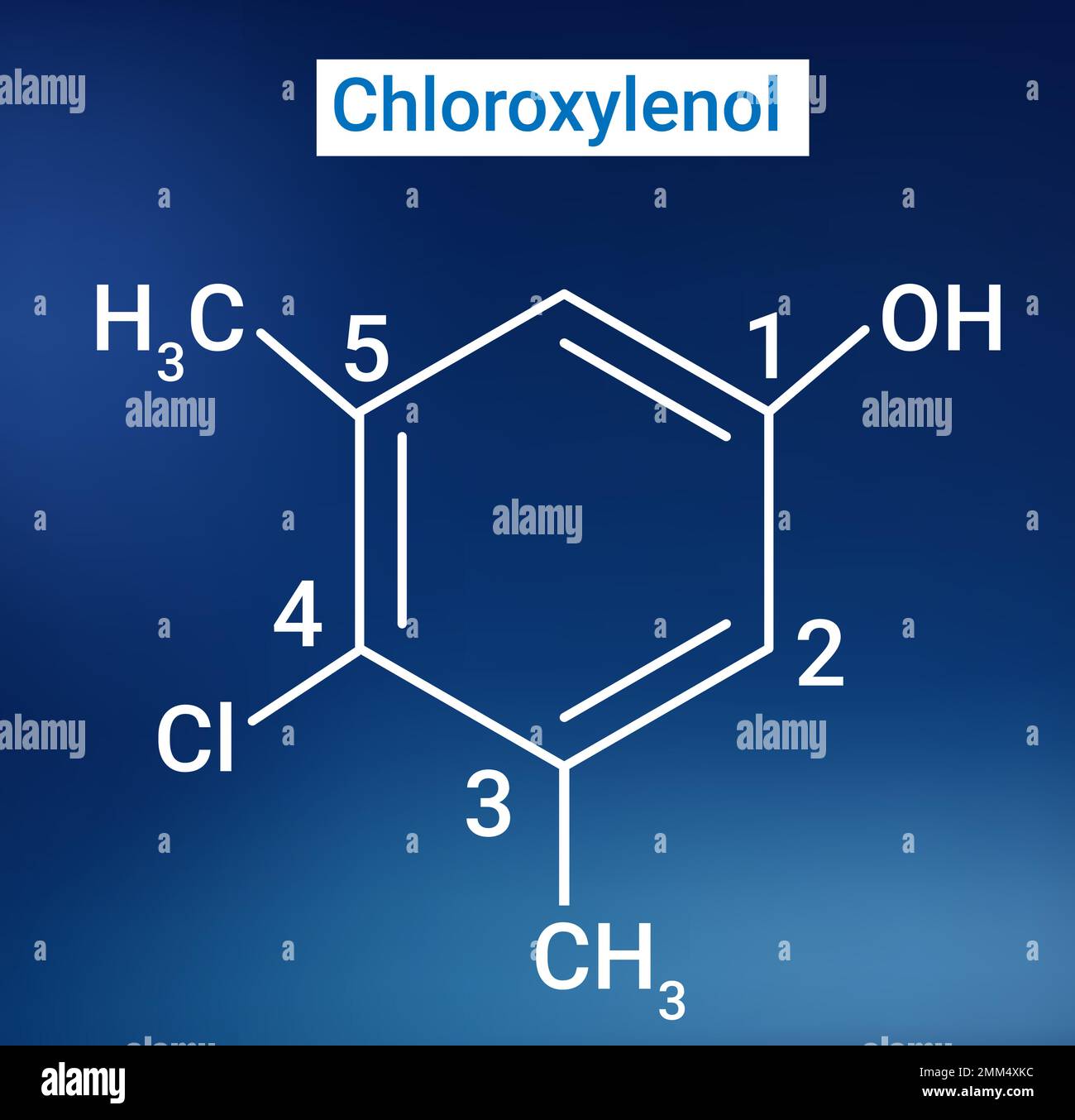 Chloroxylenol, also known as para chloro-meta xylenol (PCMX Stock ...
