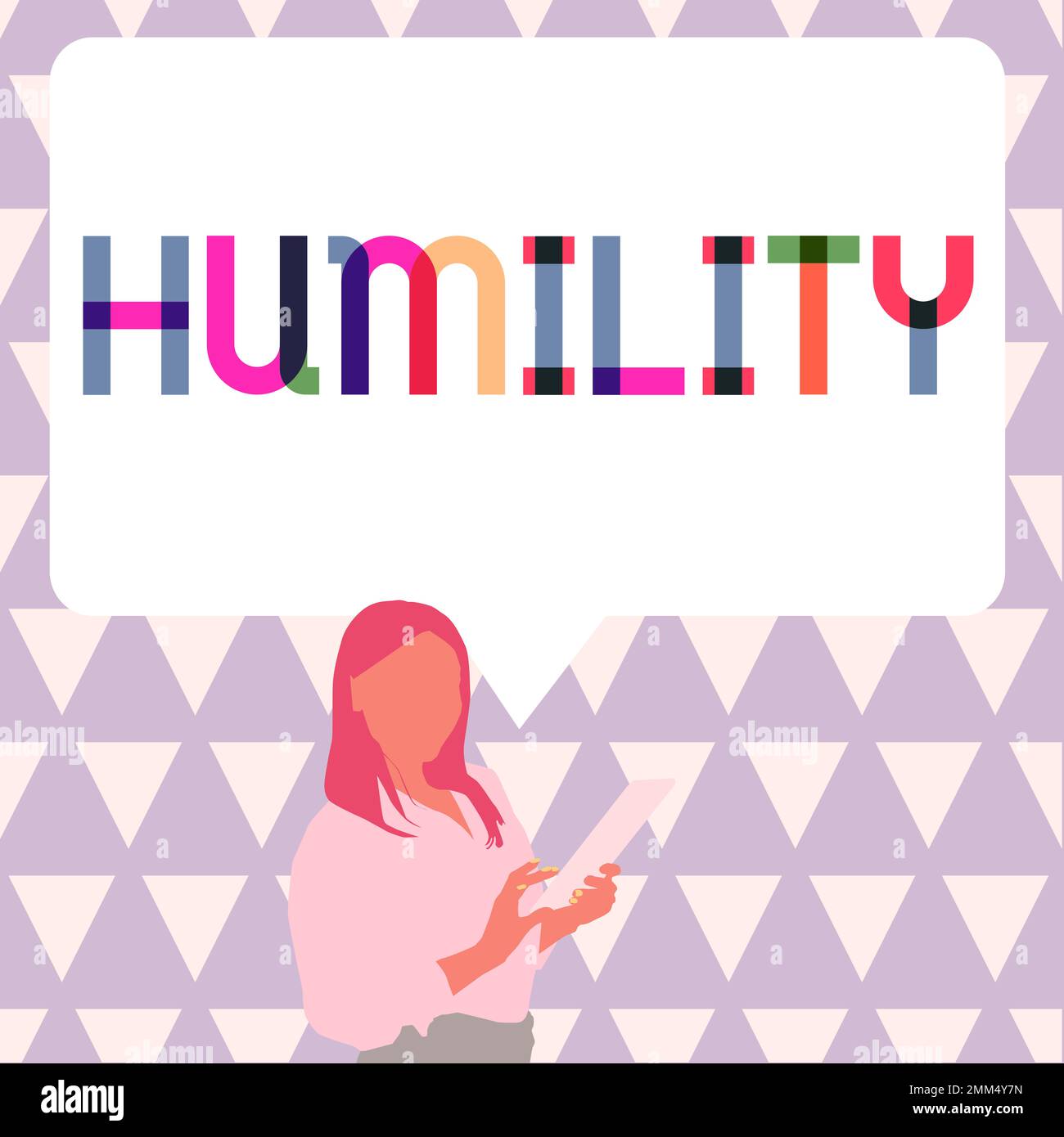 Text caption presenting Humility. Word Written on being Humble is a ...