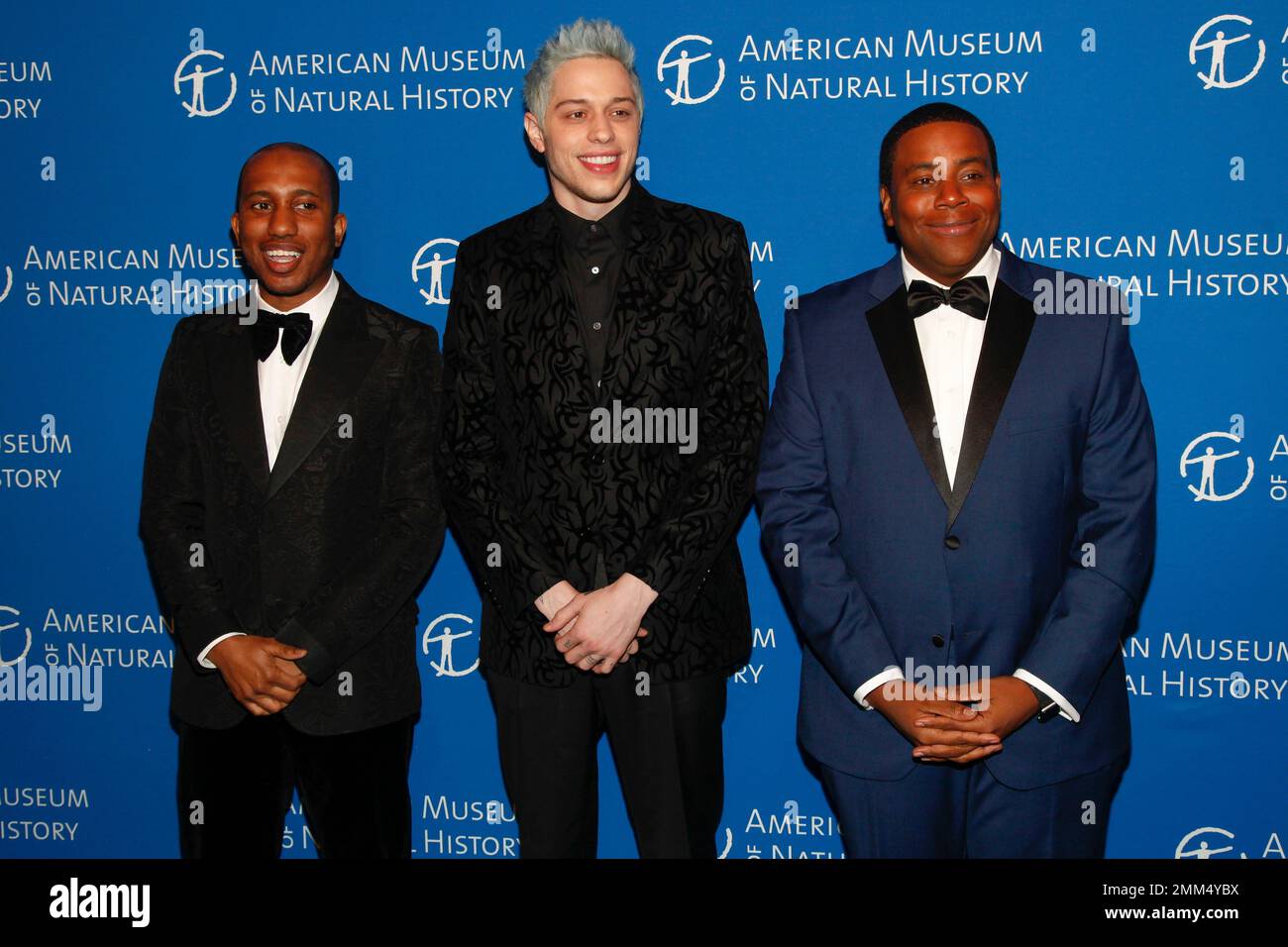 Chris Redd, from left, Pete Davidson and Kenan Thompson attend the ...