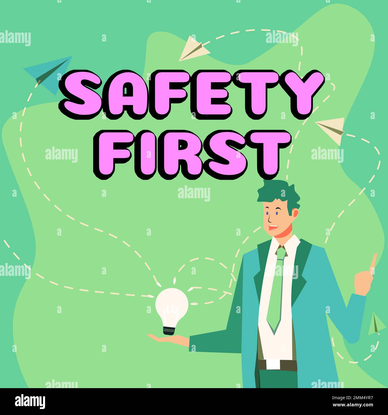 Conceptual display Safety First. Word Written on Avoid any unnecessary ...