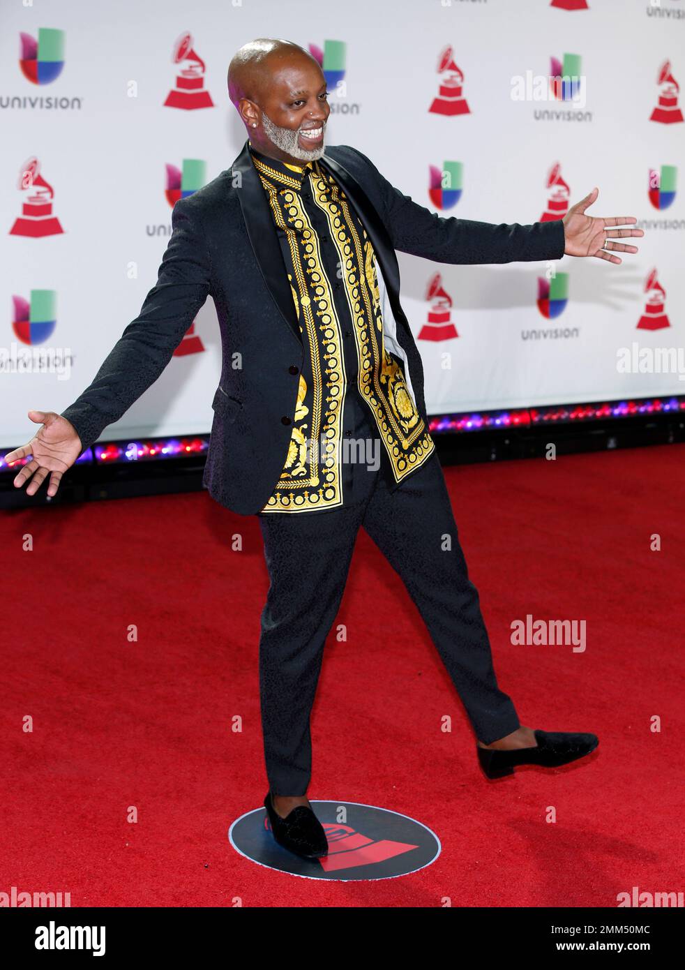 Willy William arrives at the Latin Grammy Awards on Thursday, Nov. 15, 2018, at the MGM Grand ...