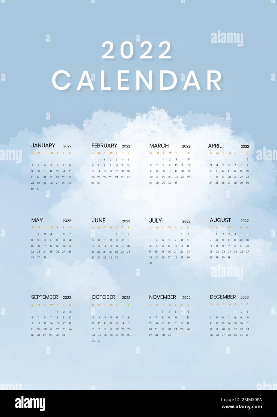 Botanical yearly editable calendar background vector Stock Vector Image ...