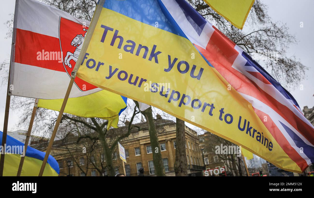 Union jack and ukrainian flag hi-res stock photography and images - Alamy