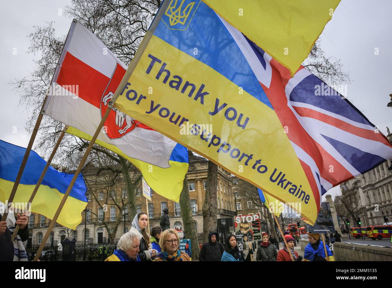 Union jack and ukrainian flag hi-res stock photography and images - Alamy