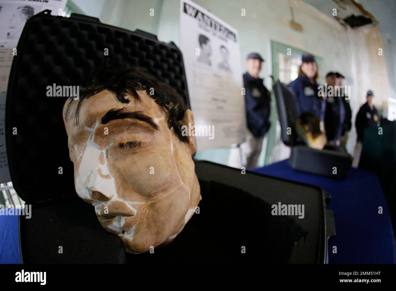 A newly 3D printed decoy head used by prisoners to mount their infamous ...