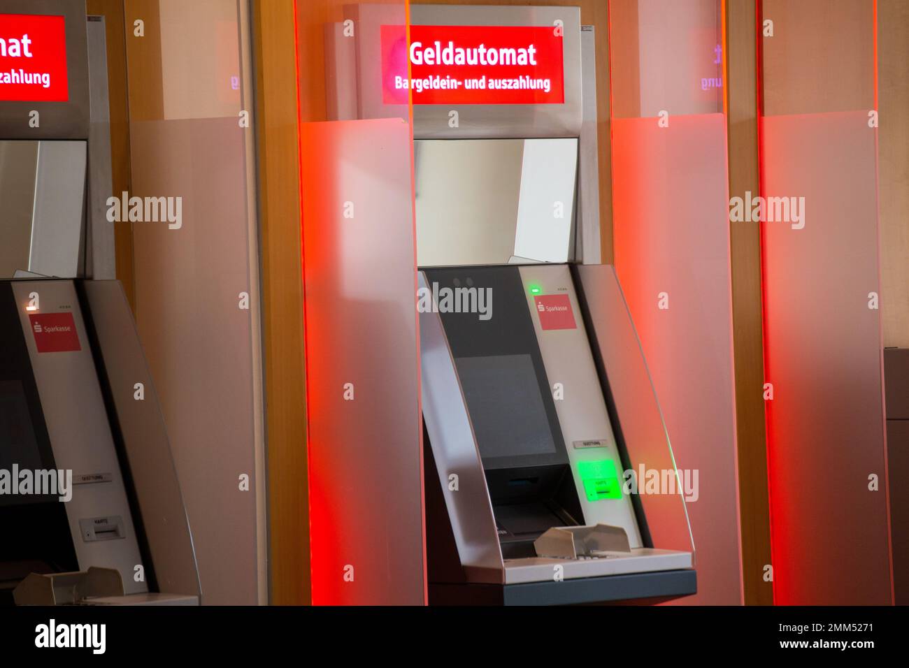 ATM of a Sparkasse in Germany (Ludwigshafen, Germany, January 29, 2023 ...