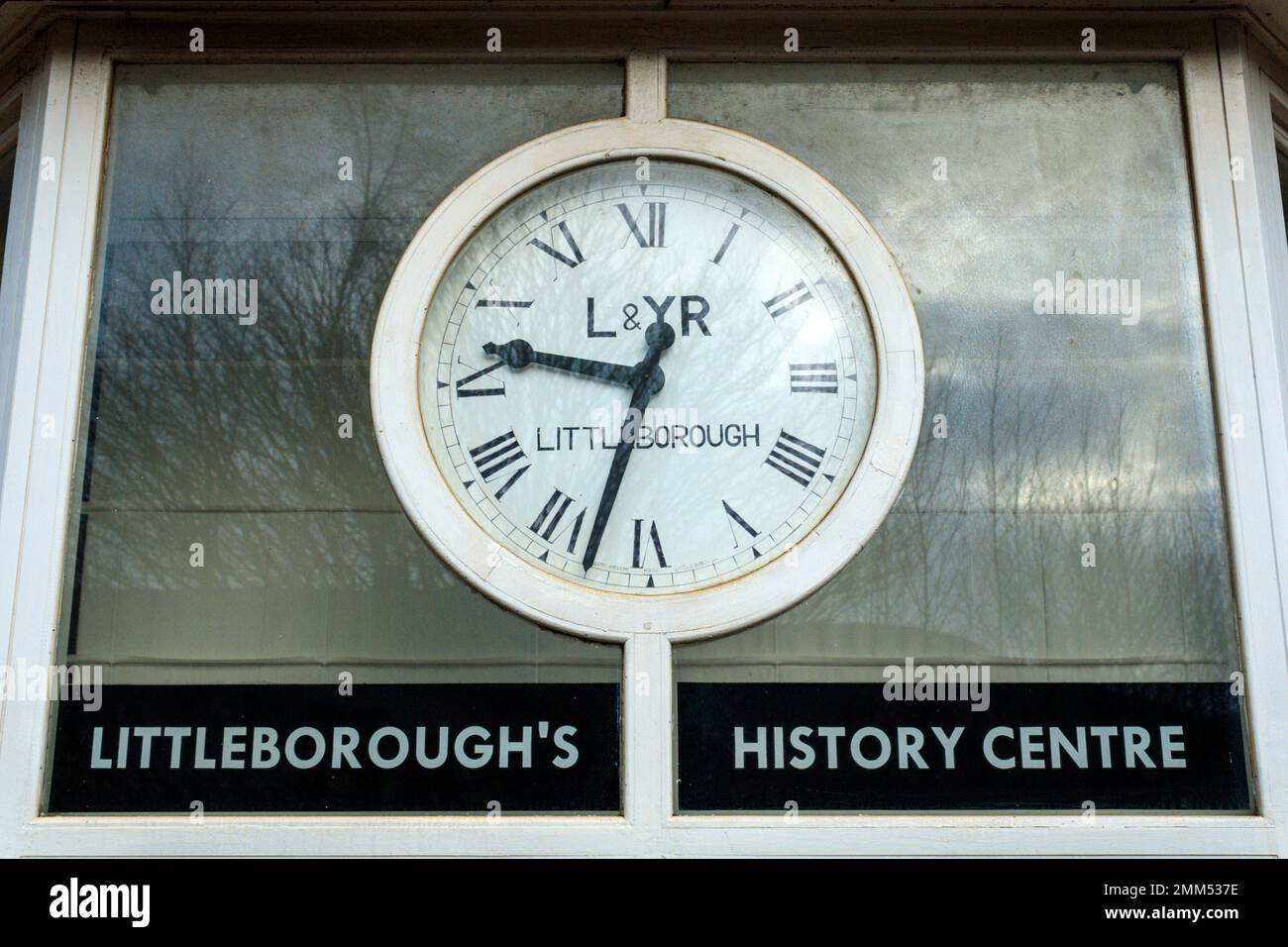 Littleborough station clock hi-res stock photography and images - Alamy