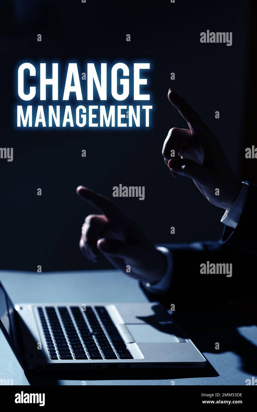 Text showing inspiration Change Management. Conceptual photo ...