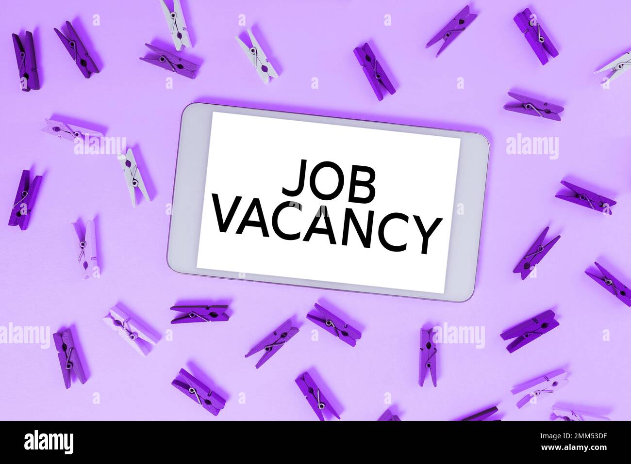Sign displaying Job Vacancy. Word for empty or available paid place in ...