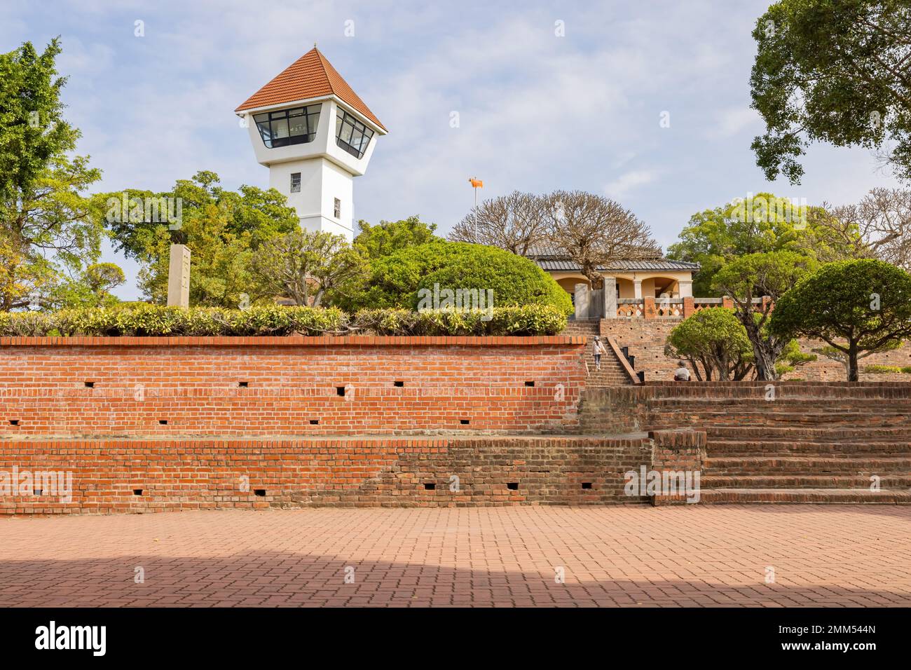 Sunny exterior view of the Anping Old Fort at Tainan, Taiwan Stock ...