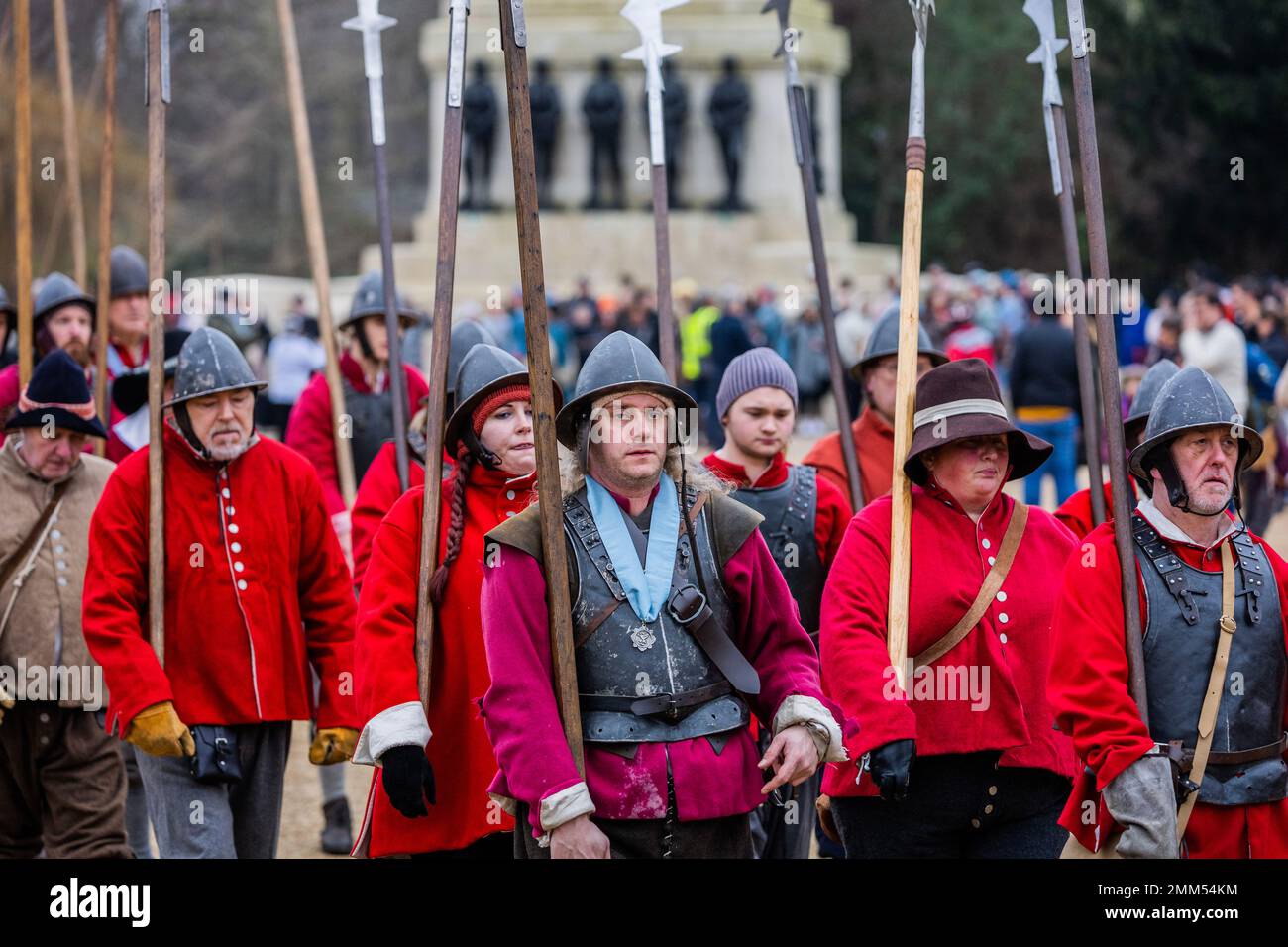 London, UK. 29th Jan, 2023. Marching on to Horse Guards for a parade ...