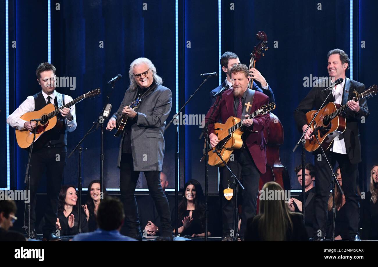 Ricky Skaggs, second left, and Kentucky Thunder perform at the 52nd ...