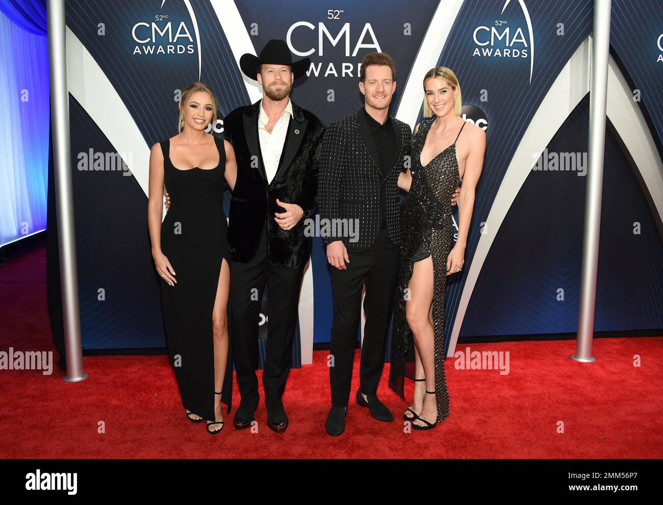 Brittney Marie Kelley, from left, Brian Kelley, Tyler Hubbard, left ...