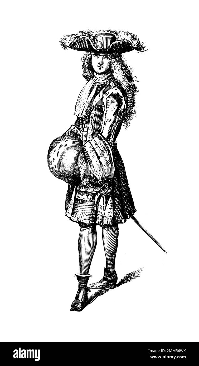 Man french medieval costume Black and White Stock Photos & Images - Alamy