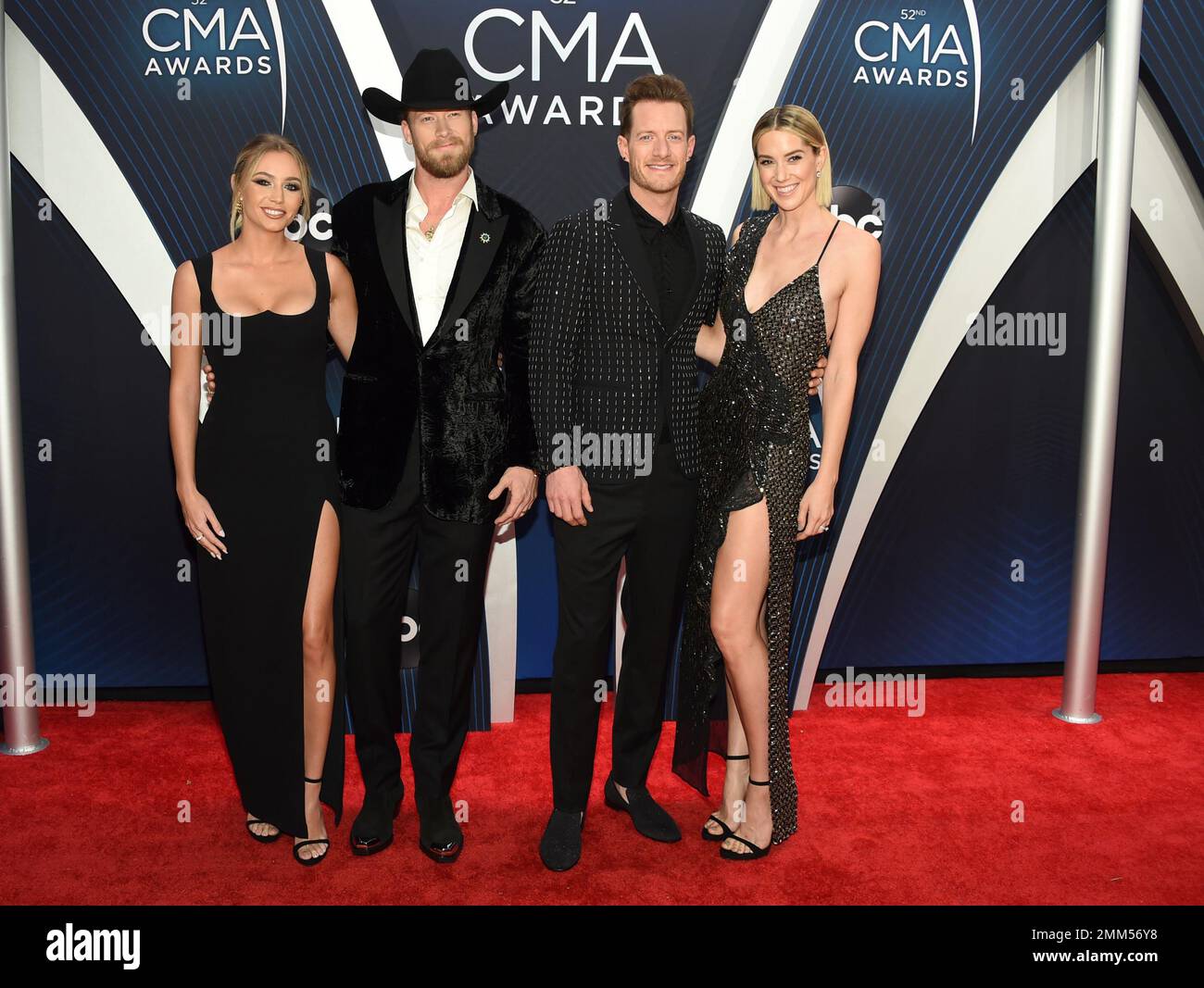 Brittney Marie Kelley, from left, Brian Kelley, Tyler Hubbard and ...