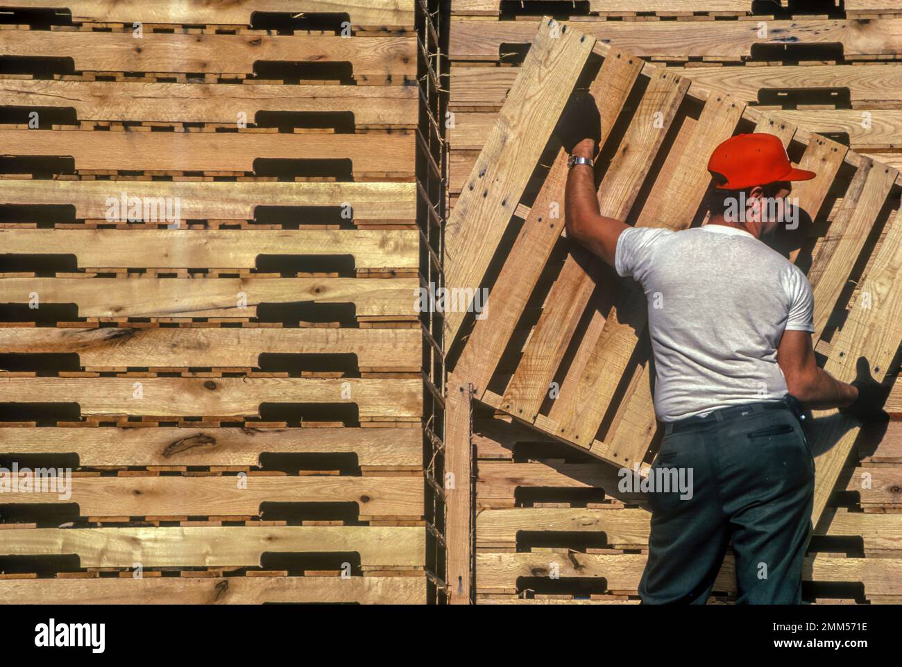 Stacking pallets hi-res stock photography and images - Alamy