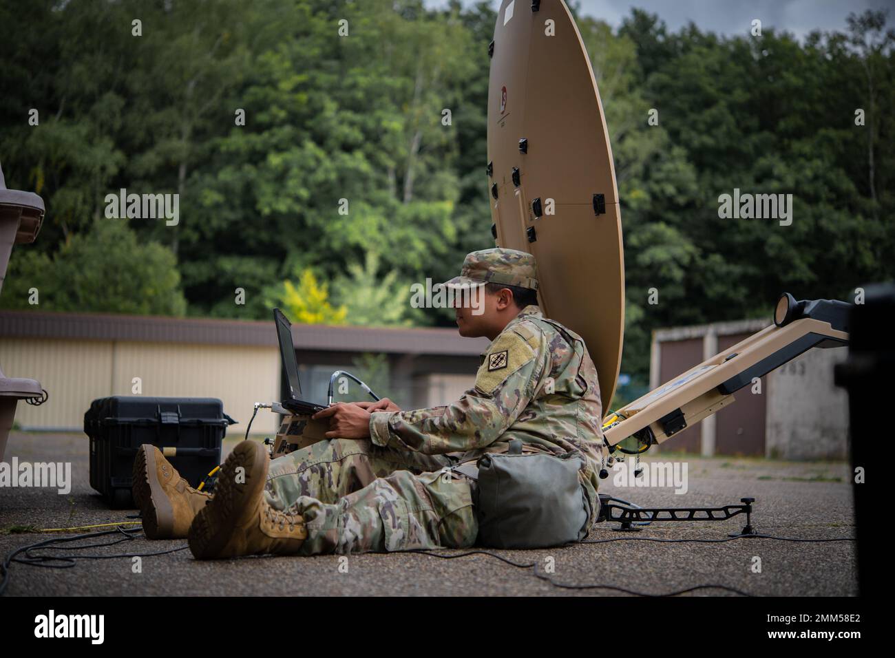 U.S. Army Pfc. Hugo Zarate, 44th Expeditionary Signal Battalion ...
