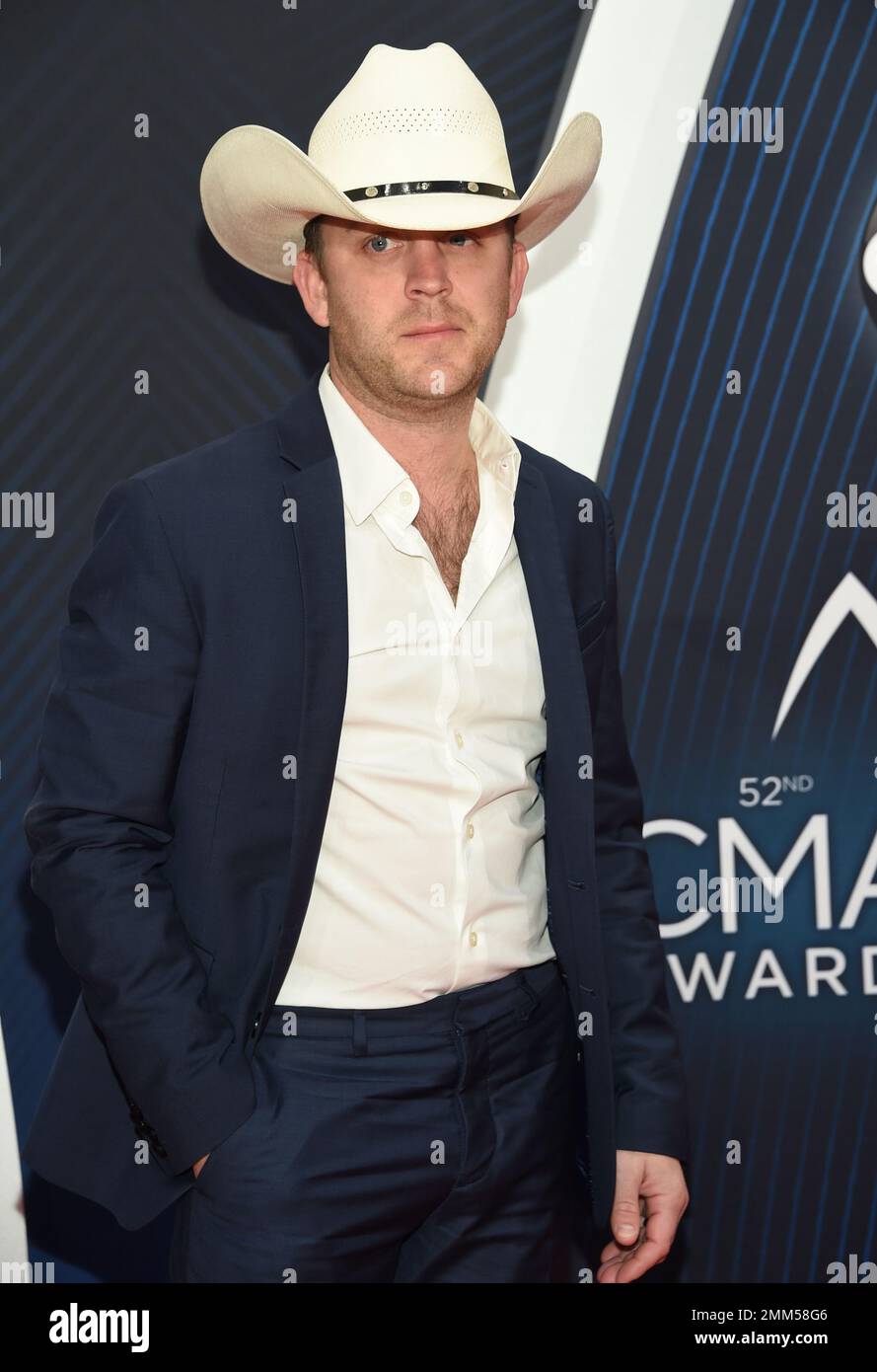Justin Moore arrives at the 52nd annual CMA Awards at Bridgestone Arena ...