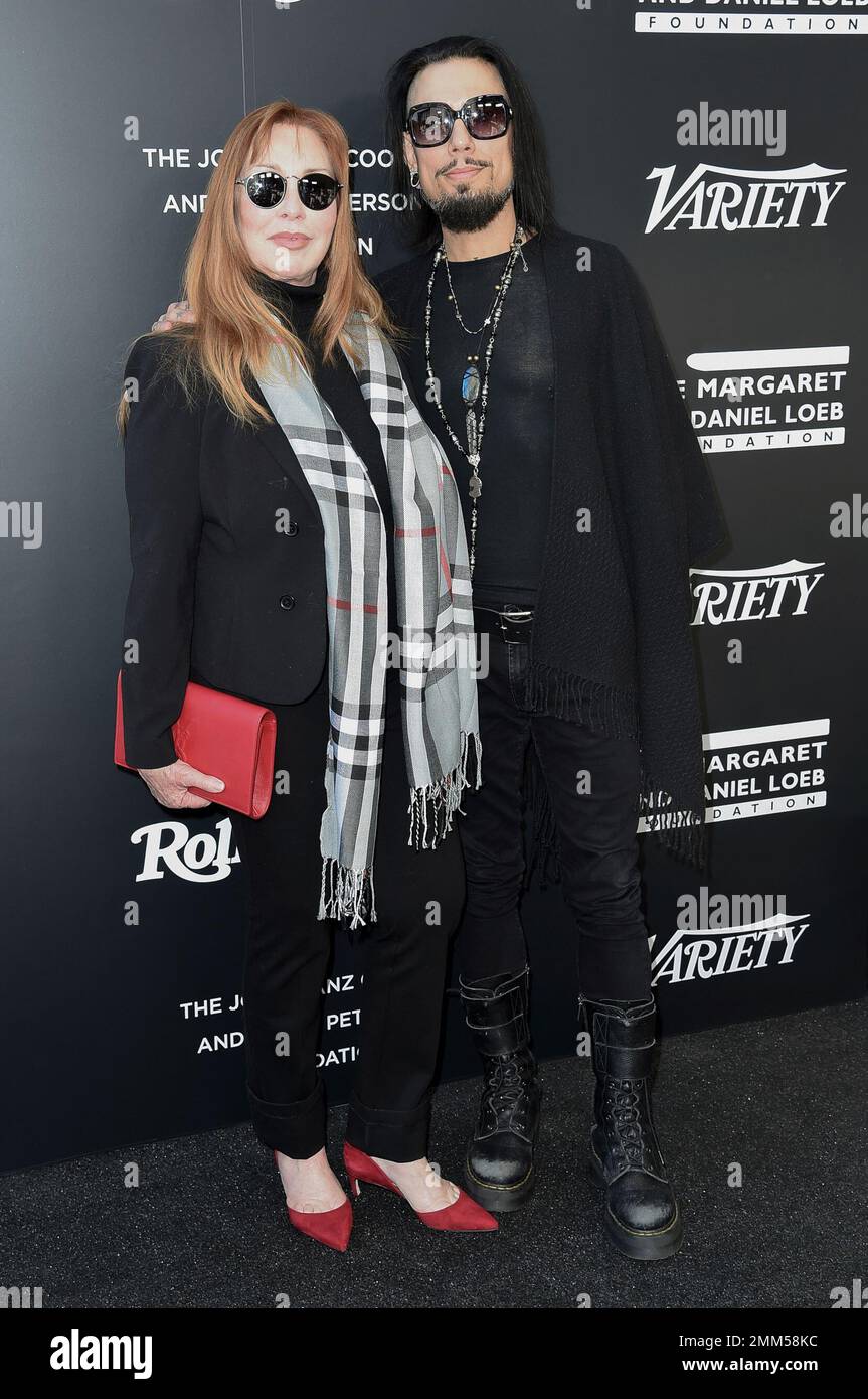 Debra Tate, left, and Dave Navarro attend Variety & Rolling Stone's ...