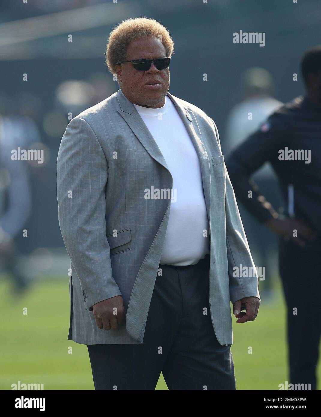 Oakland Raiders general manager Reggie McKenzie before an NFL football ...
