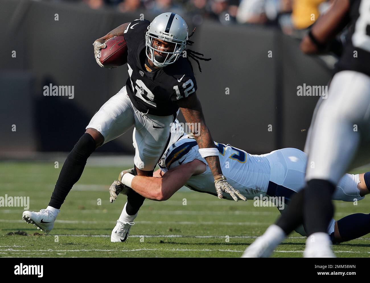Oakland Raiders wide receiver Martavis Bryant (12) runs against Los ...