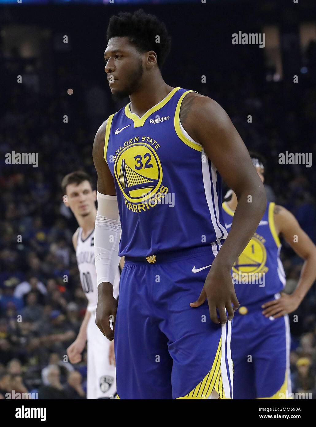 Golden State Warriors forward Marcus Derrickson (32) against the ...